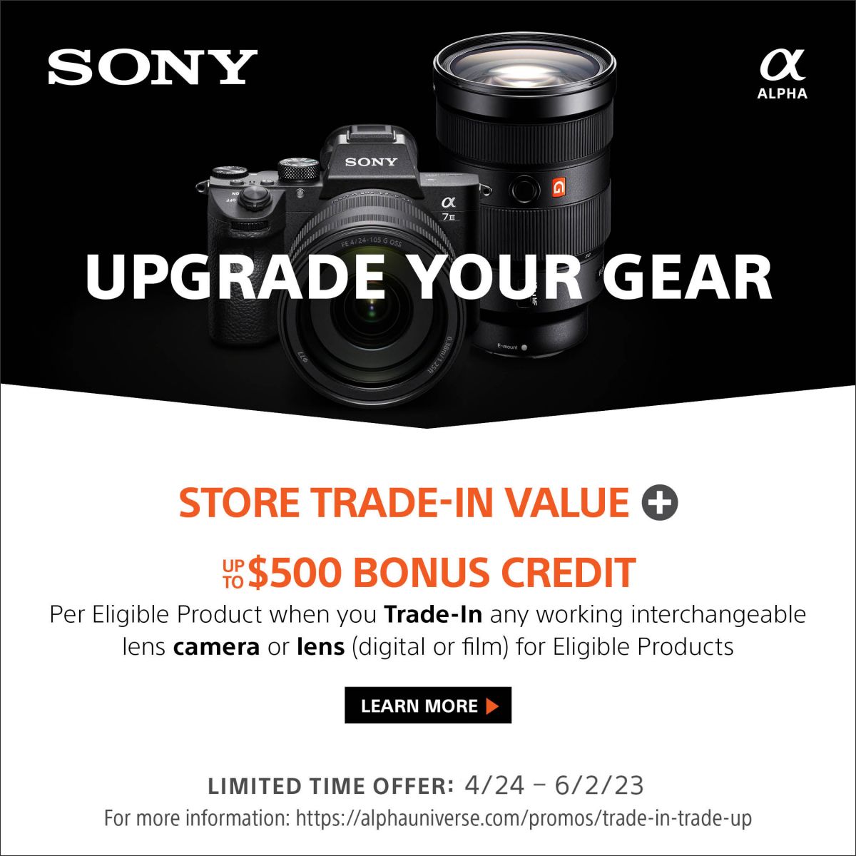 Sony Trade In & Trade Up Event