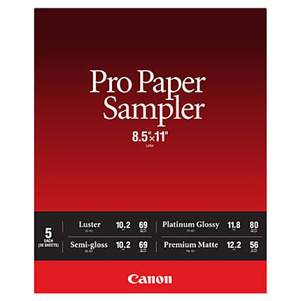 Canon Pro Paper Sampler Pack | Printing Scanning | Canon at Unique Photo