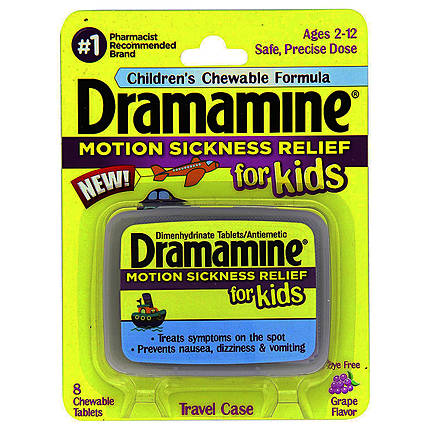 Dramamine Kids Chewable 8ct Grape Motion Sickness Med (ONLY 7/19 ...