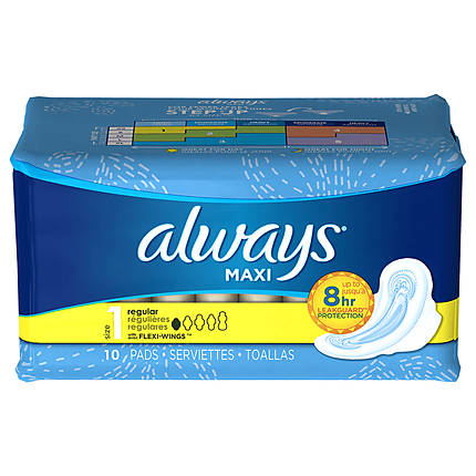 Always Maxi Pads 10ct w/Wings | Unique Direct | Always at Unique Photo