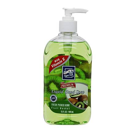 Liquid Hand Soap 13.5oz Pump Clear Kiwi Lucky Brand | Hand Soap ...