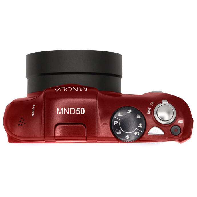 Minolta MND50 48MP/4K Ultra HD Digital Camera (Red) | Digital Cameras ...