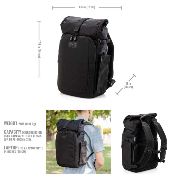 Tenba Fulton V2 14L Backpack/Daypack Black | Bags and Cases | Tenba at ...