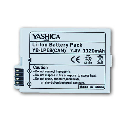 Yashica LP-E8 Canon Camera Replacement Battery | Batteries and Power ...