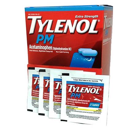 Tylenol PM 2pk Caplets (Box of 50 2pks) **ONLY 9/2018 EXPIRATION ...